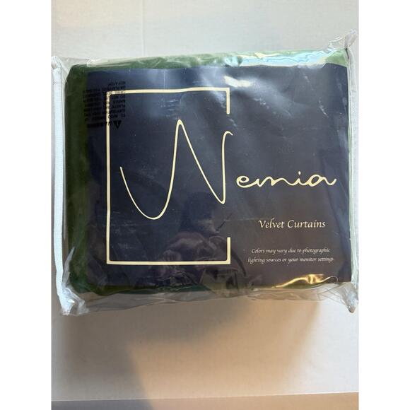Accents | Nemia Velvet Curtains Olive Green 52 W X 96 L | Poshmark